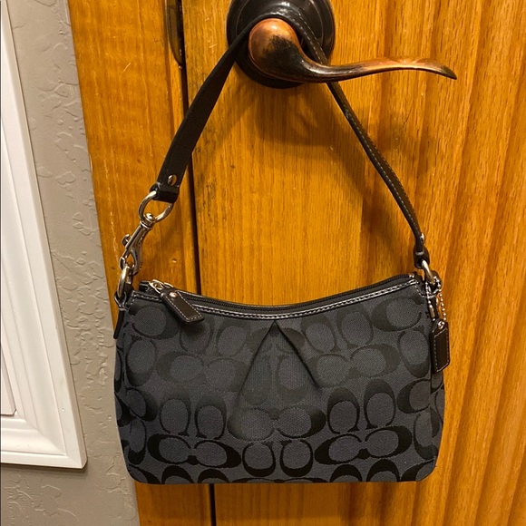 Coach | Bags | Vintage Coach Signature Canvas With Leather Trim And ...